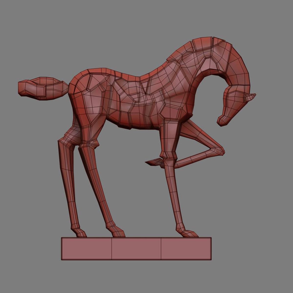 3D horses sculptures set model - TurboSquid 1576815