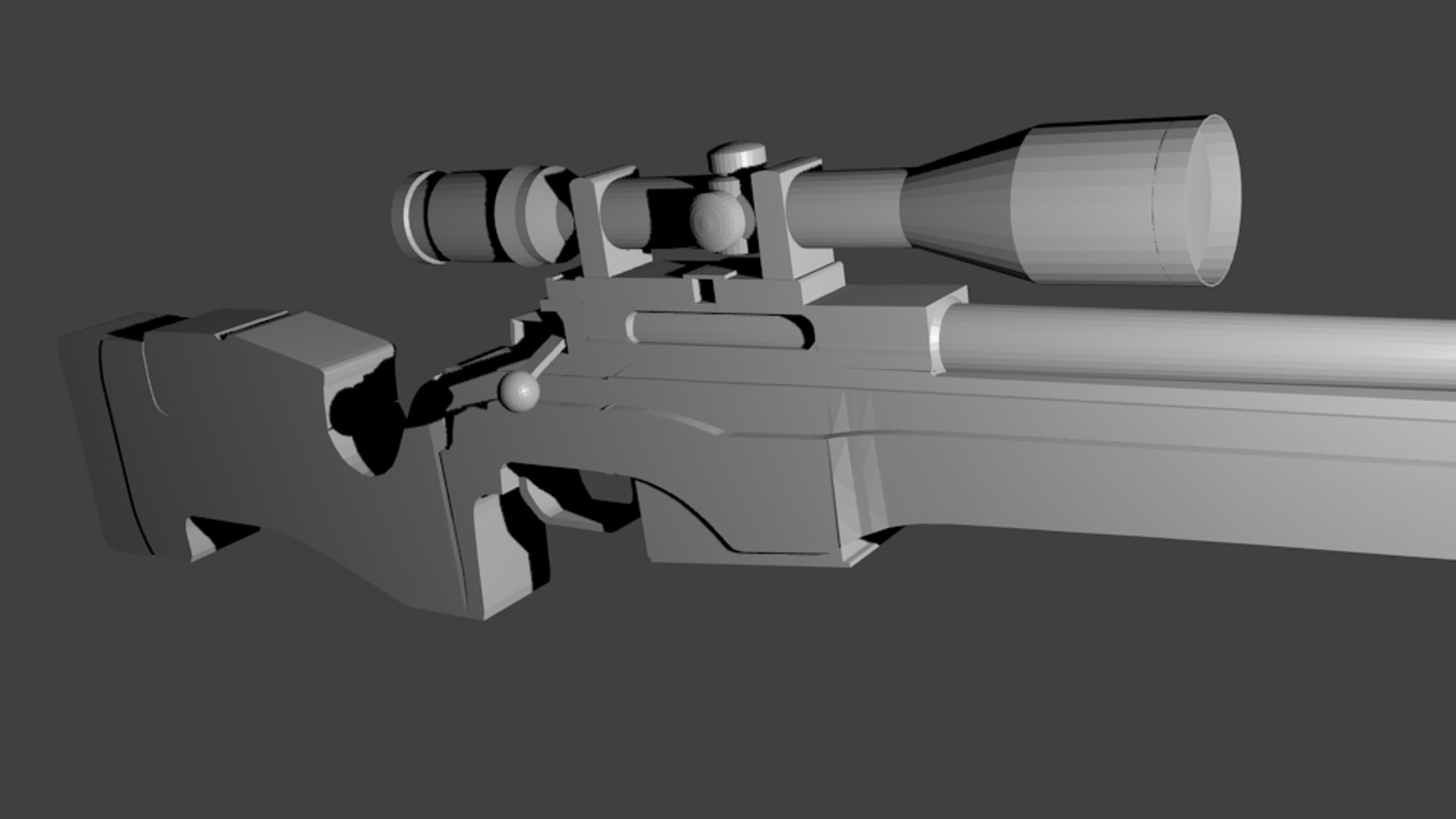 3ds Modern Sniper Rifle Sako