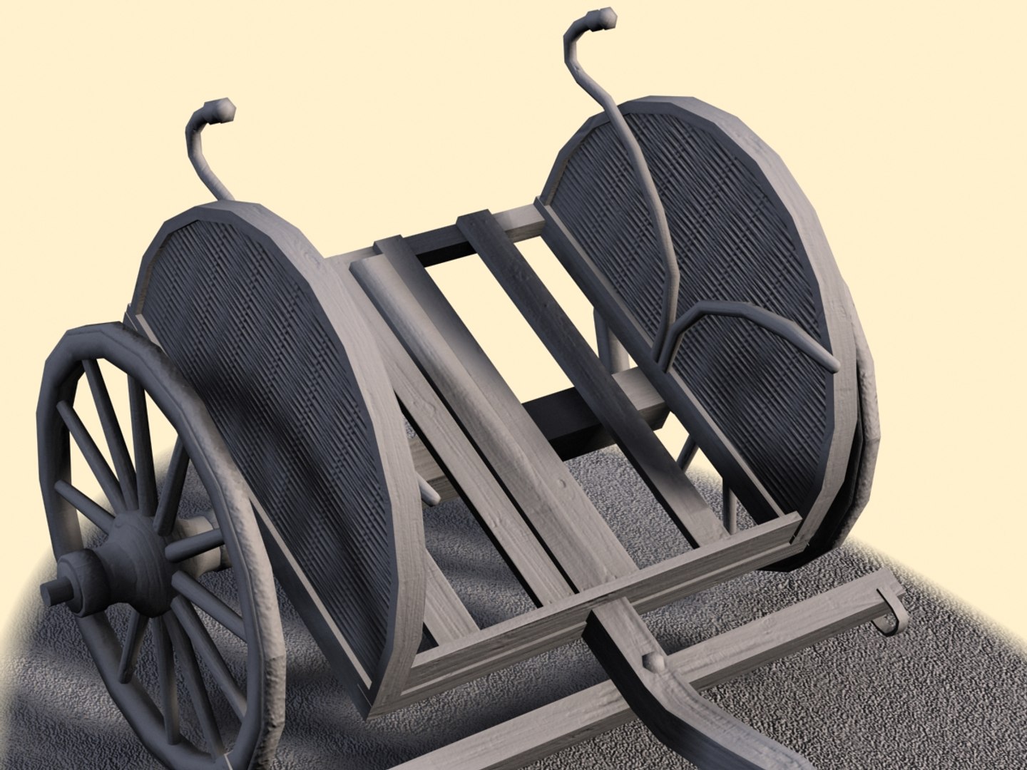 3d British Chariot Model