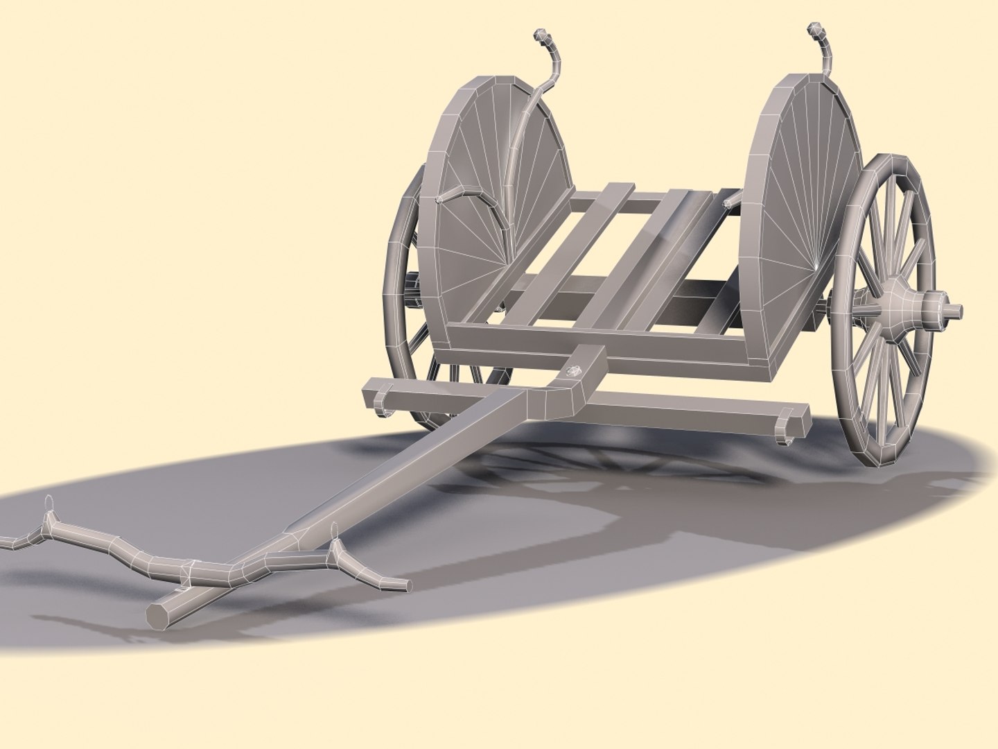 3d British Chariot Model