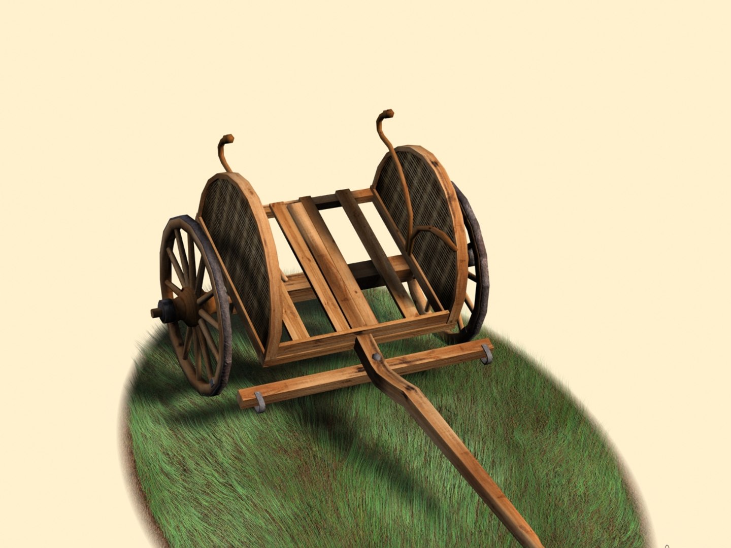 3d British Chariot Model
