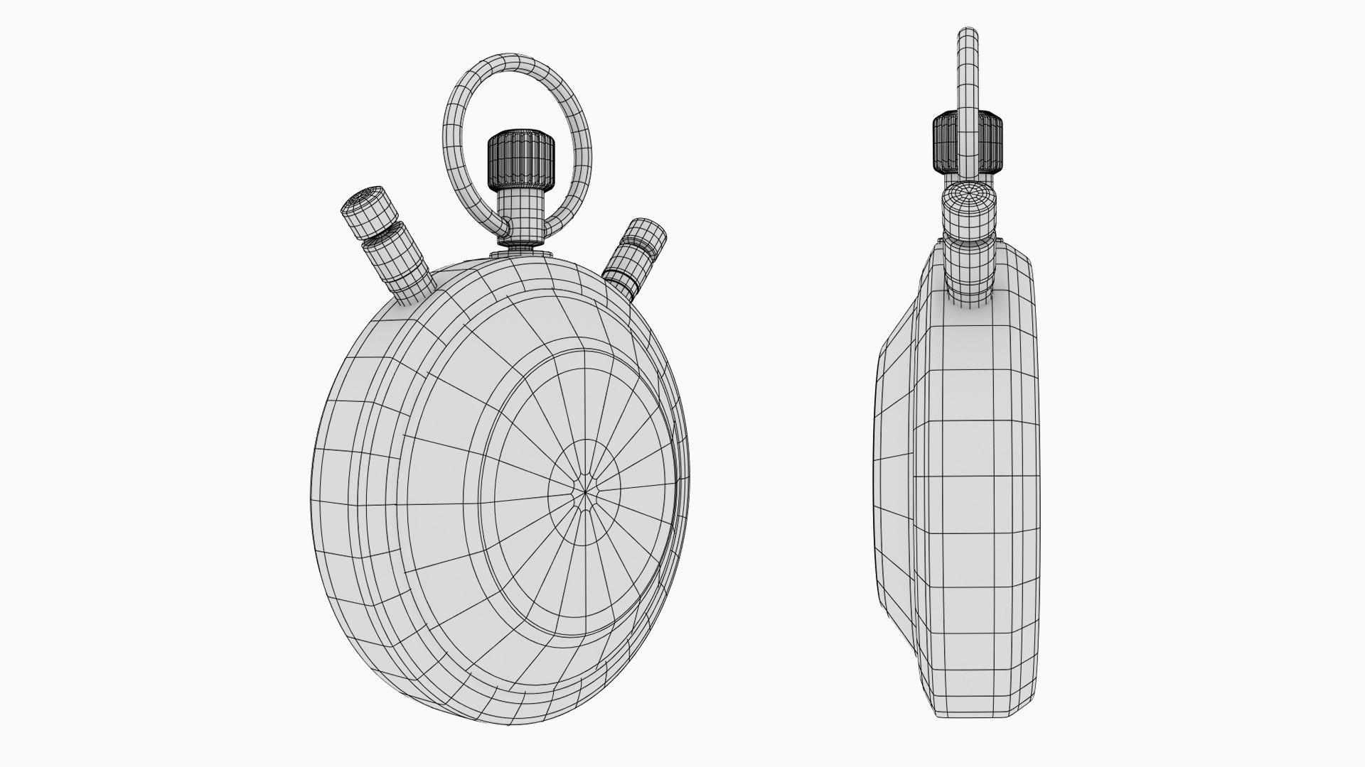 3D Stopwatch Low-poly - TurboSquid 2081386