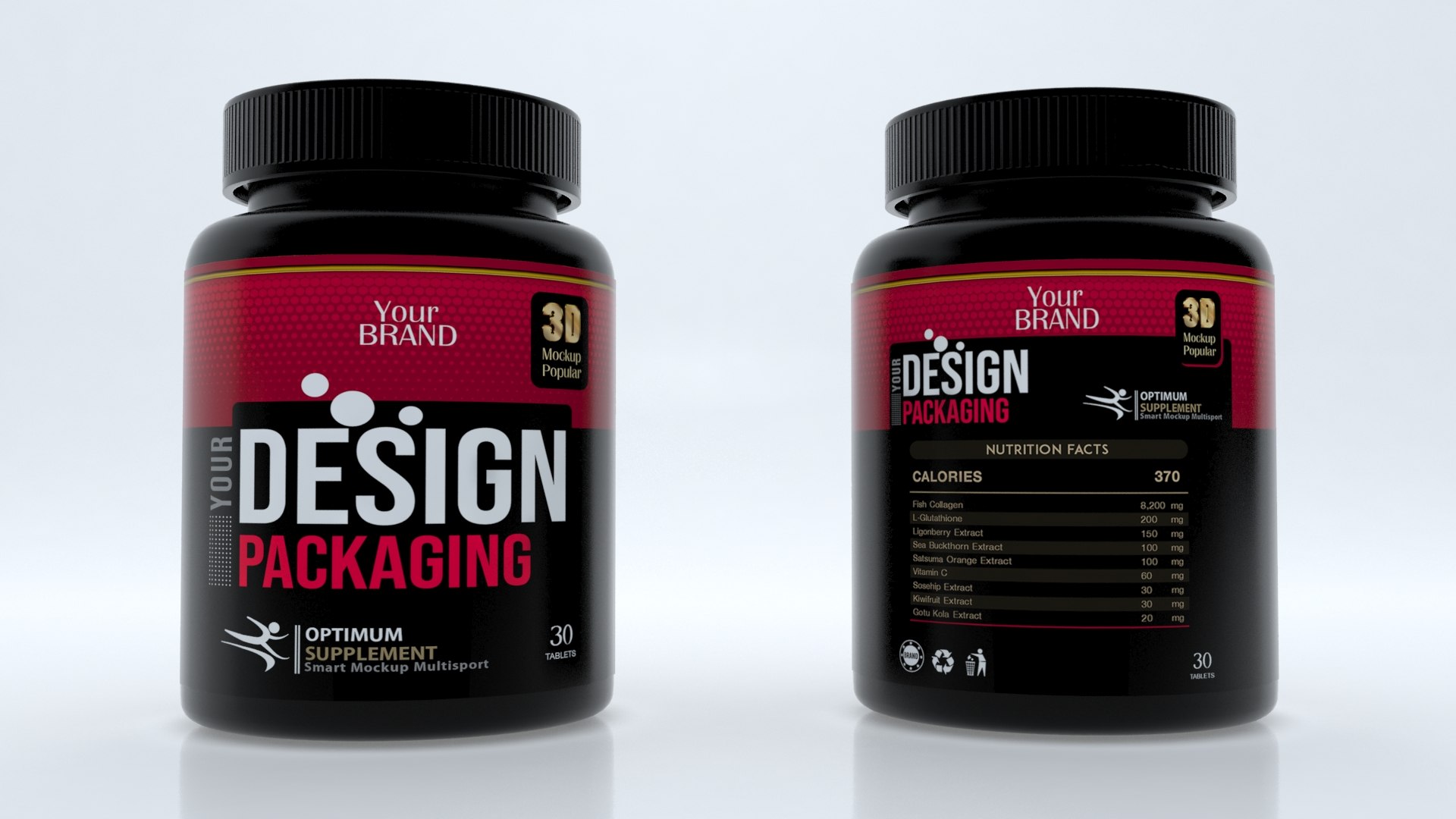 3D Jar Supplement Sport Medical Model - TurboSquid 1724255