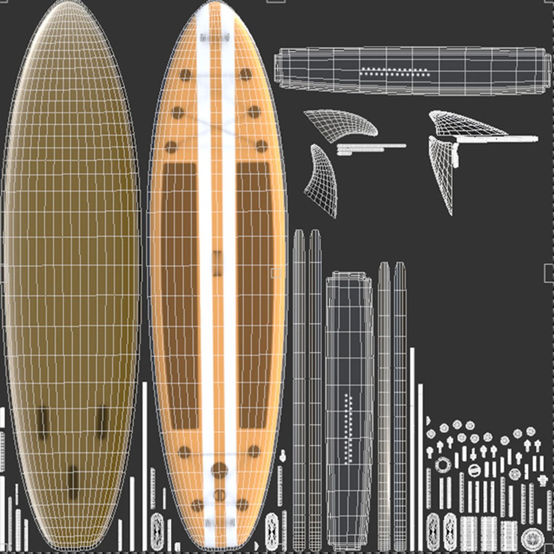 Paddle Board 02 Model - TurboSquid 2115808