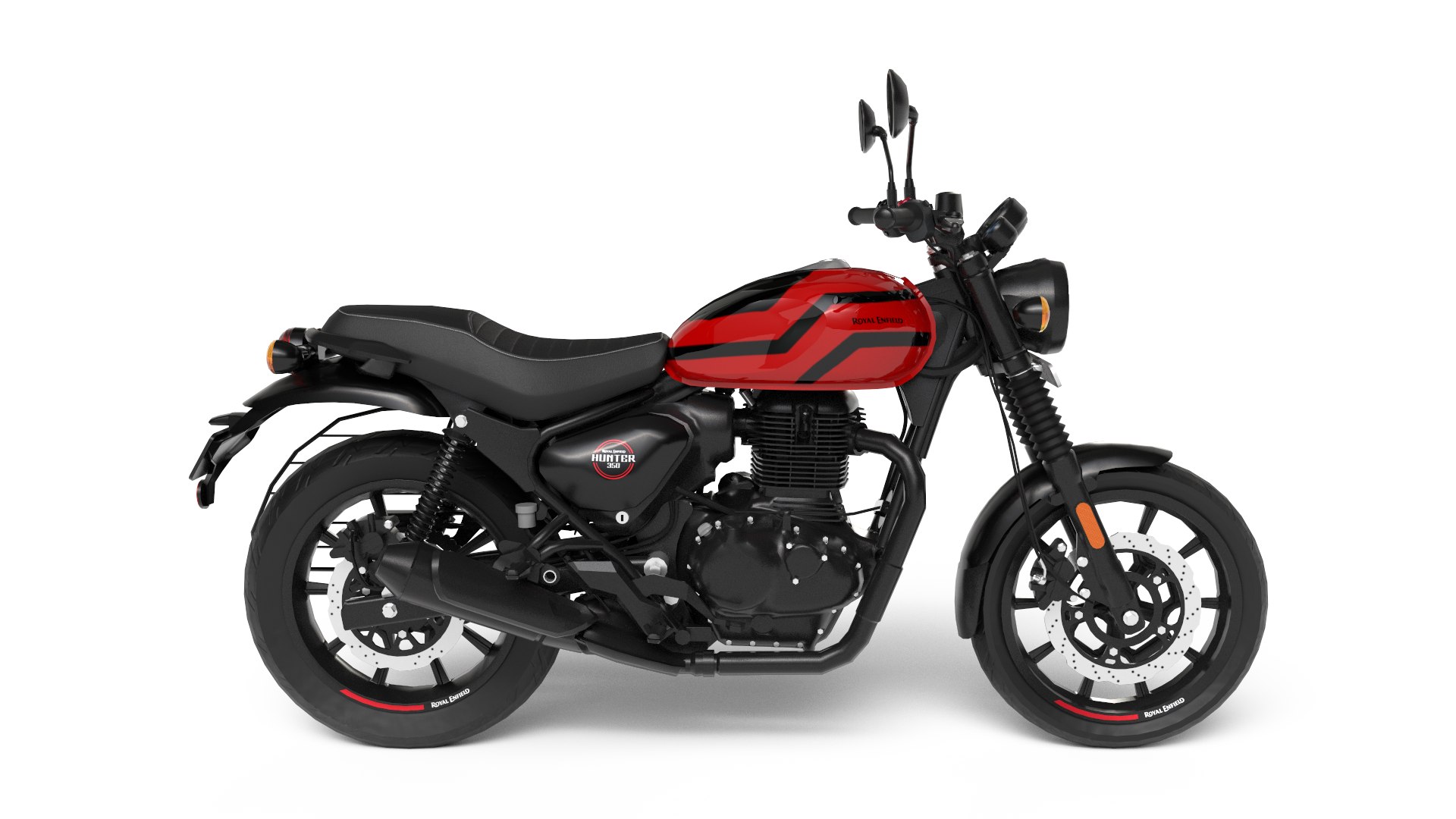 Royal Enfield Hunter 350 3D Model - TurboSquid 2435788
