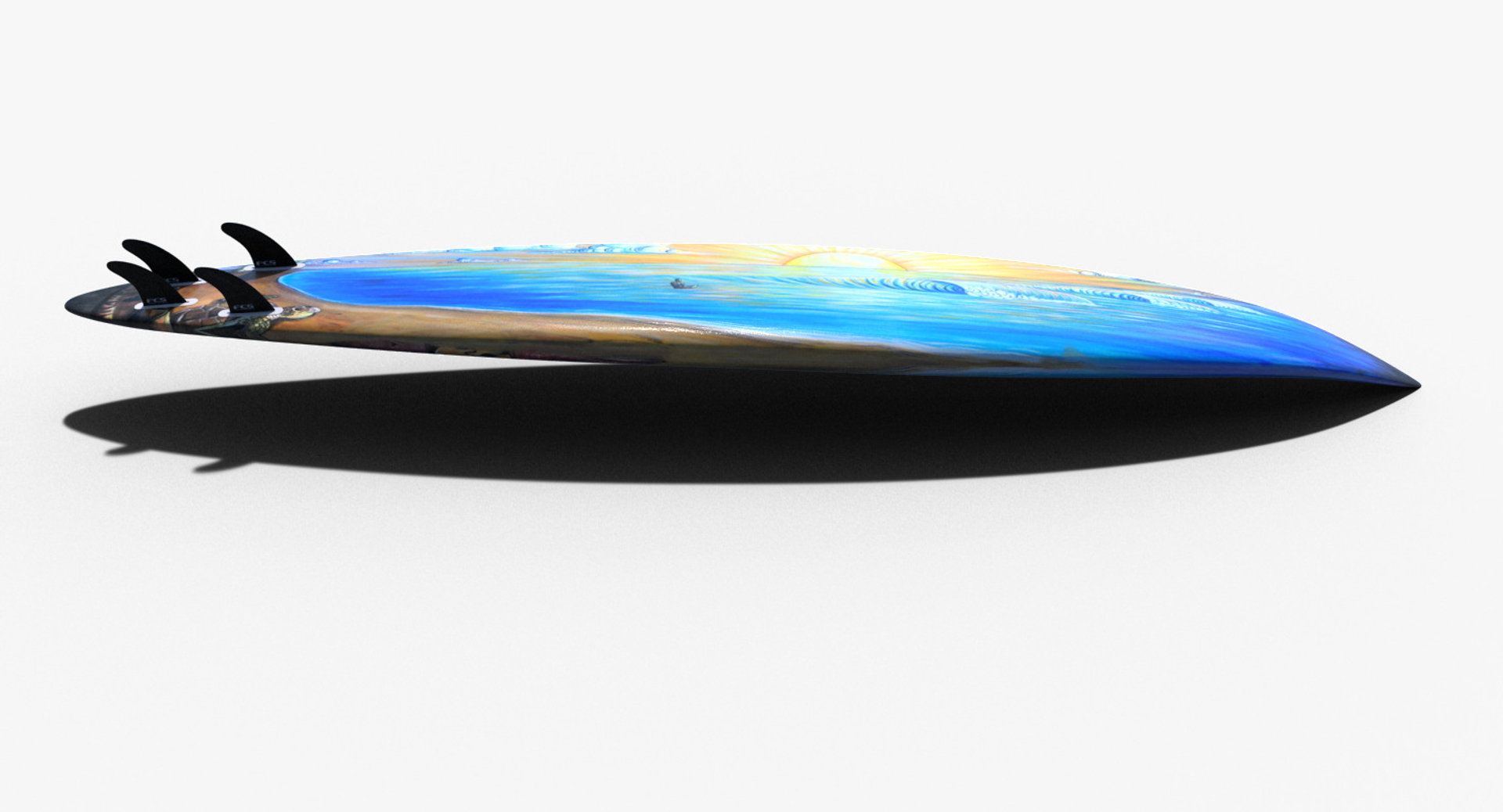 surfboard surf board 3d model