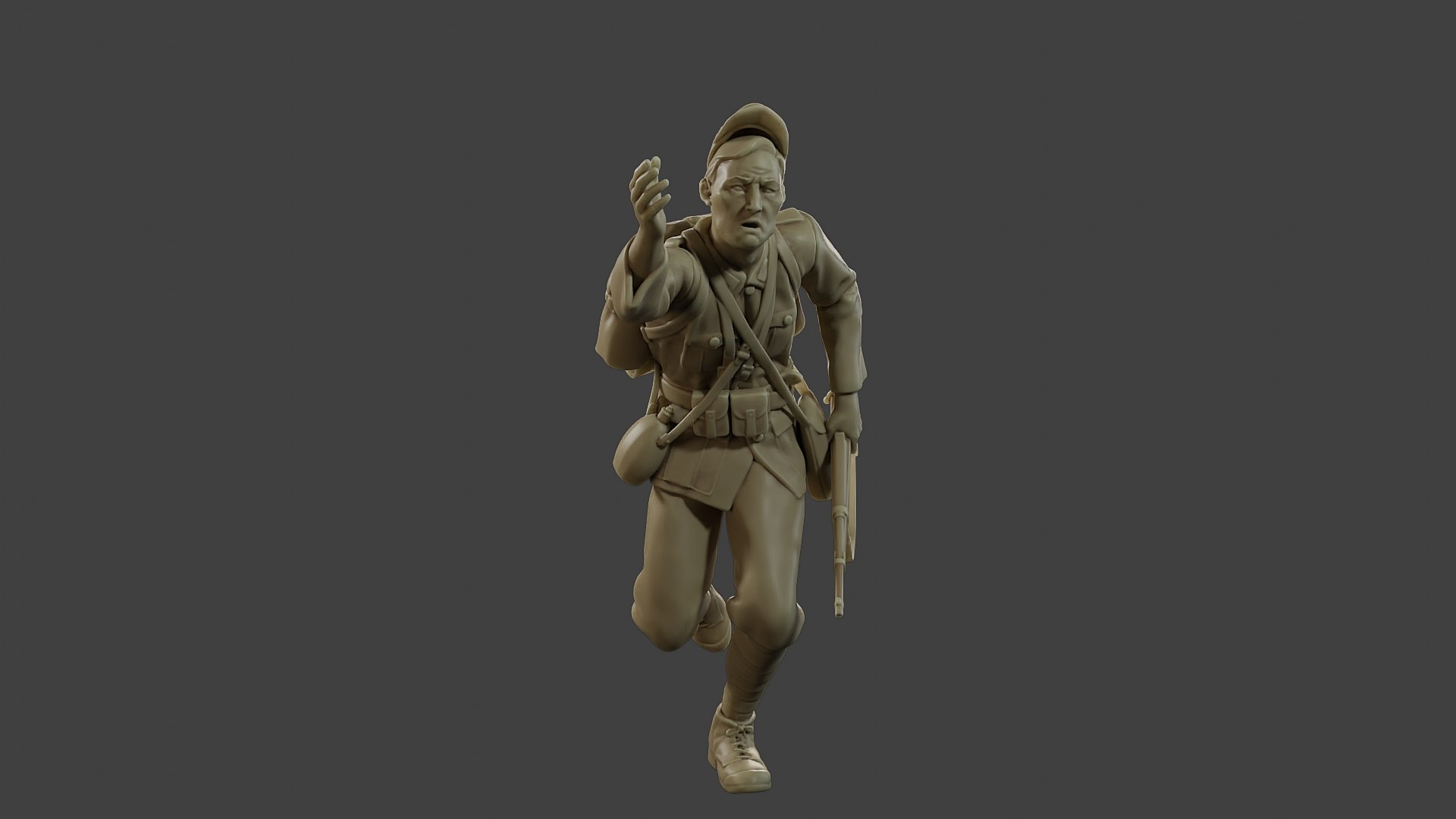 3D Italian Soldier Run Ww2 IT10 - TurboSquid 2171069
