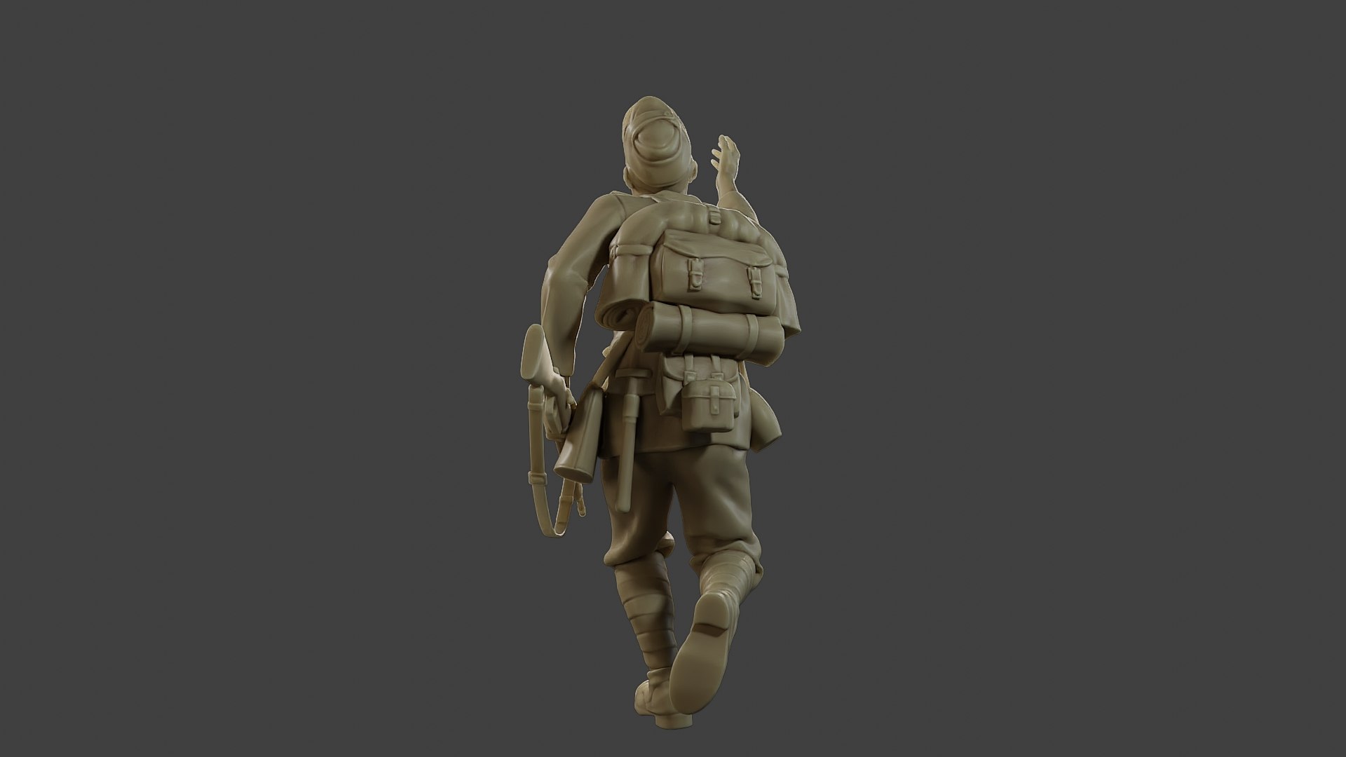 3D Italian soldier Run ww2 IT10 - TurboSquid 2171069
