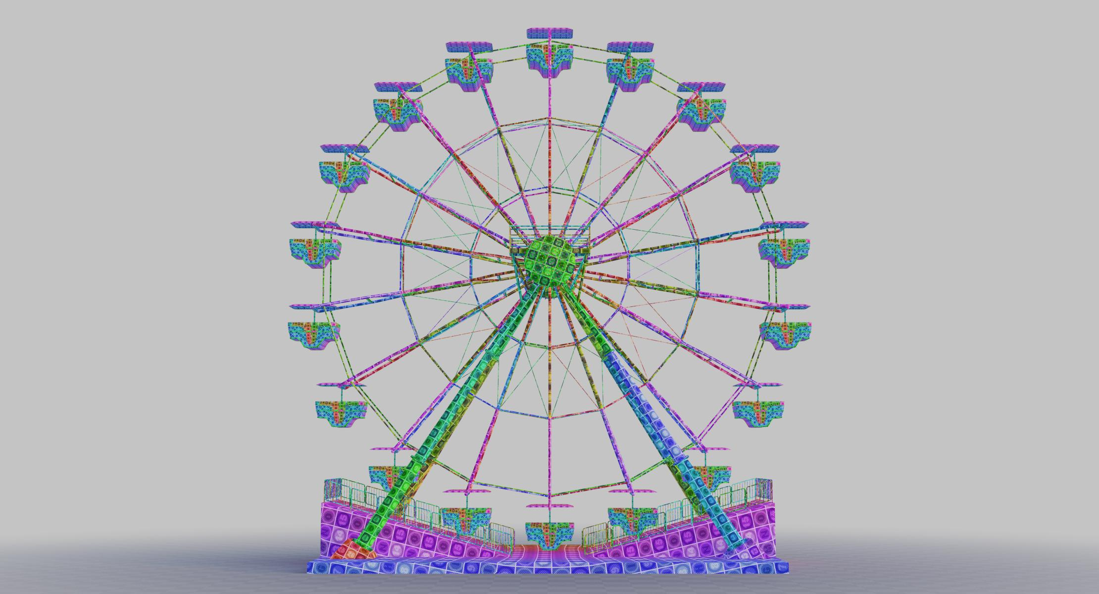 Ferris wheel 3D model - TurboSquid 1310915