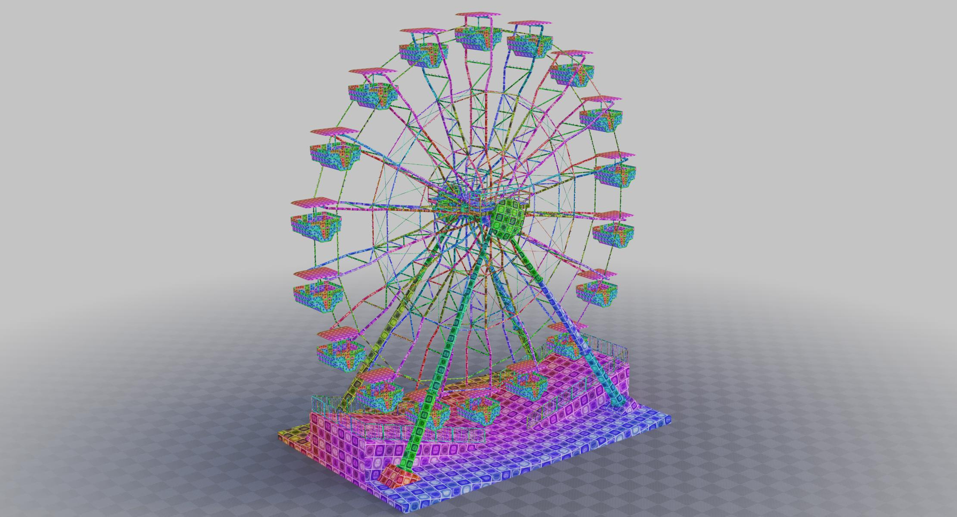 Ferris wheel 3D model - TurboSquid 1310915