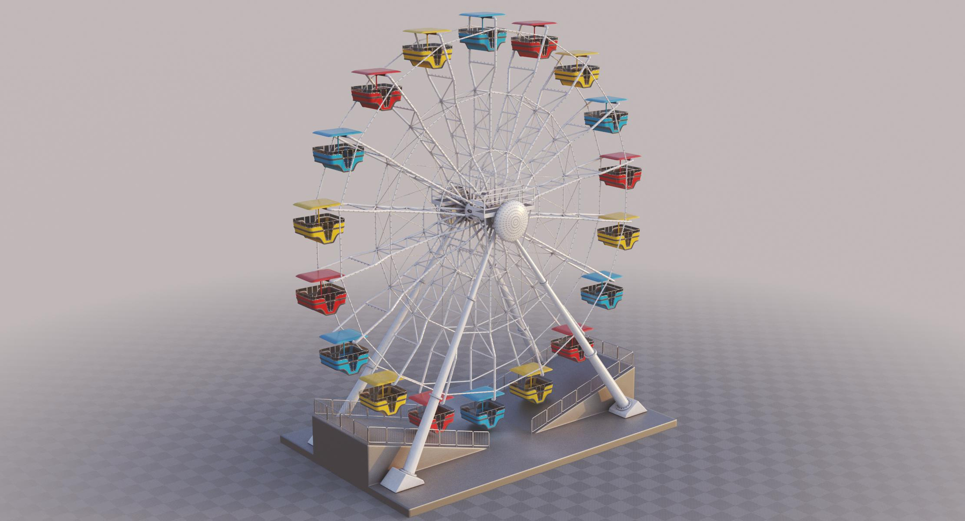 Ferris wheel 3D model - TurboSquid 1310915