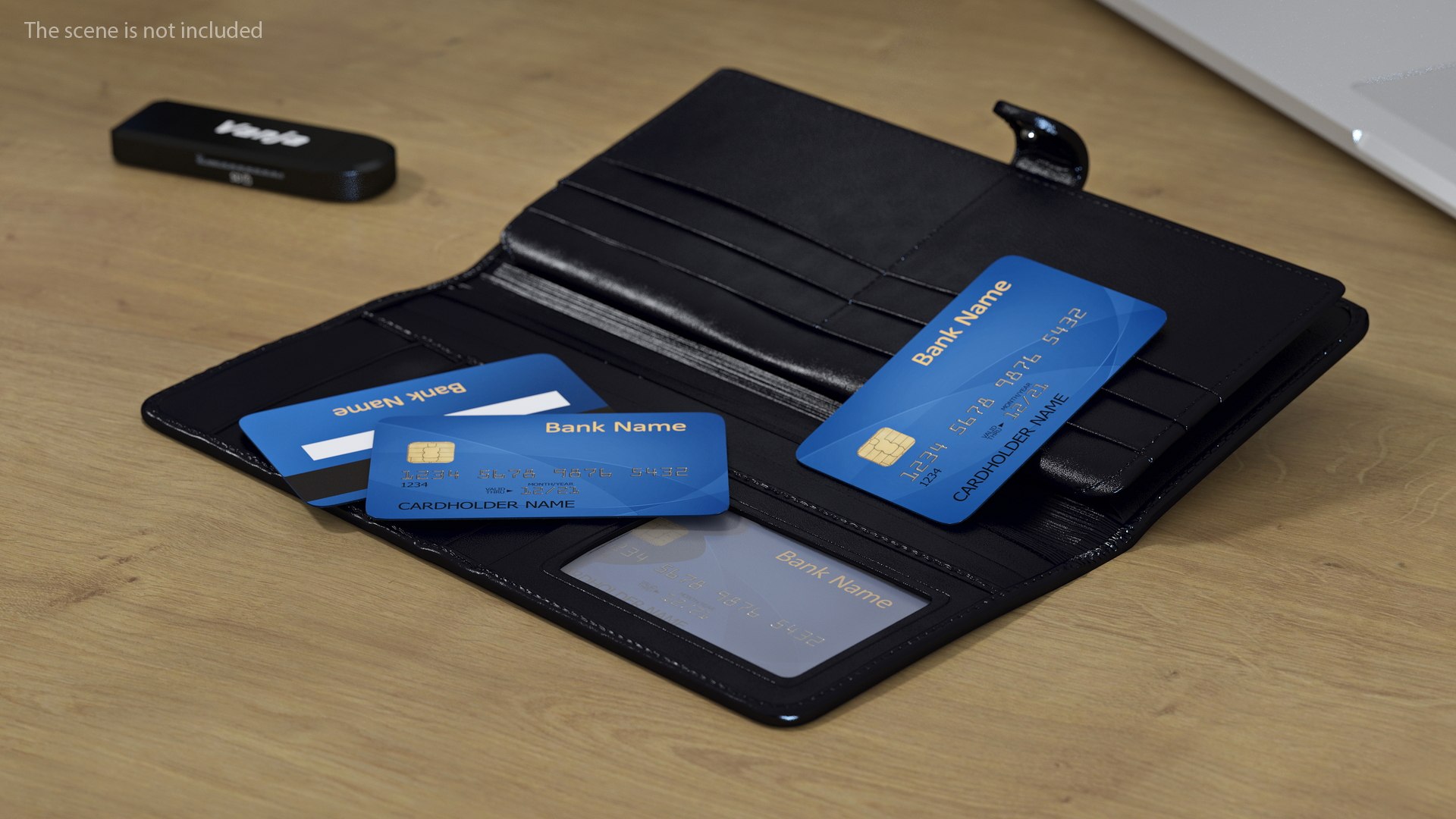 3D Credit Card Mockup Model - TurboSquid 2045394