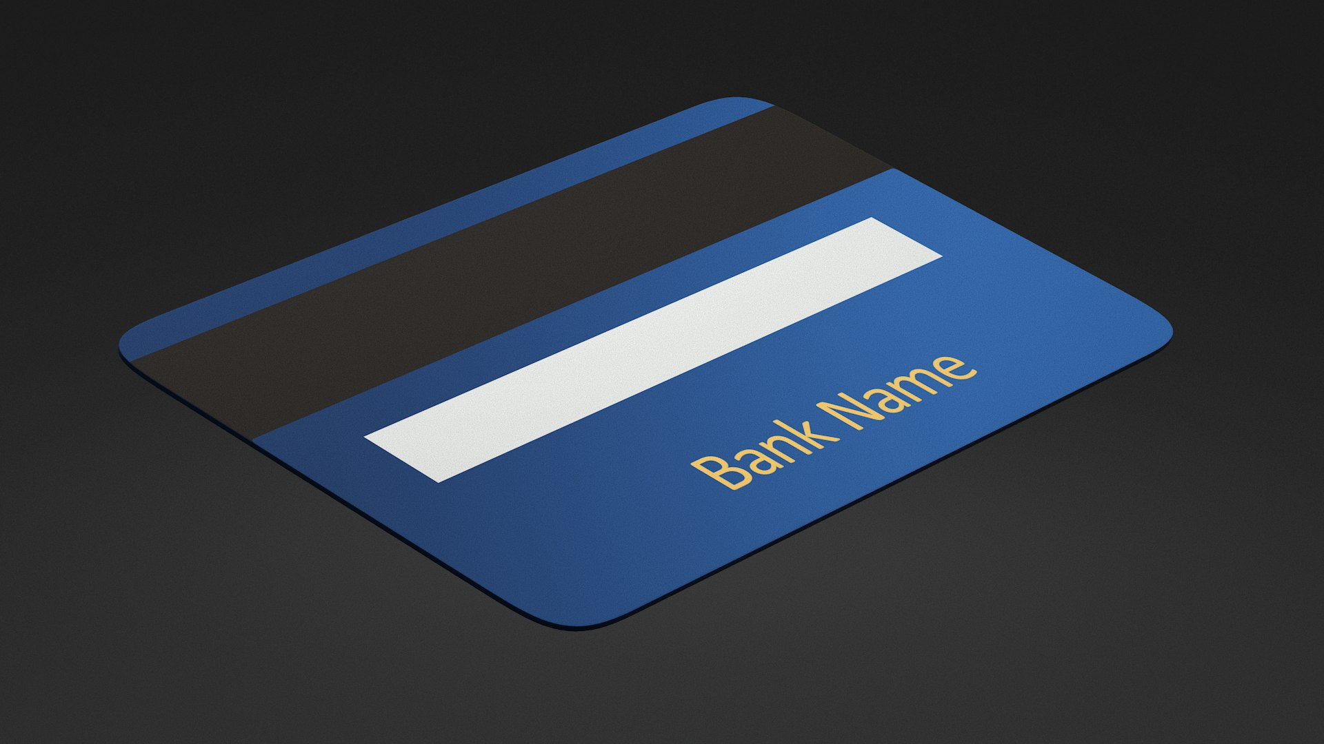 3D Credit Card Mockup Model - TurboSquid 2045394