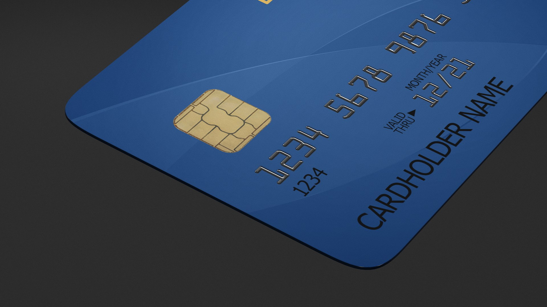 3D Credit Card Mockup Model - TurboSquid 2045394