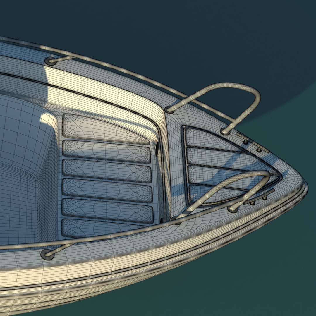 Boat Motorboat Motor 3d Model
