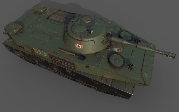 Soviet Tank PT 76 3D model - TurboSquid 1792362