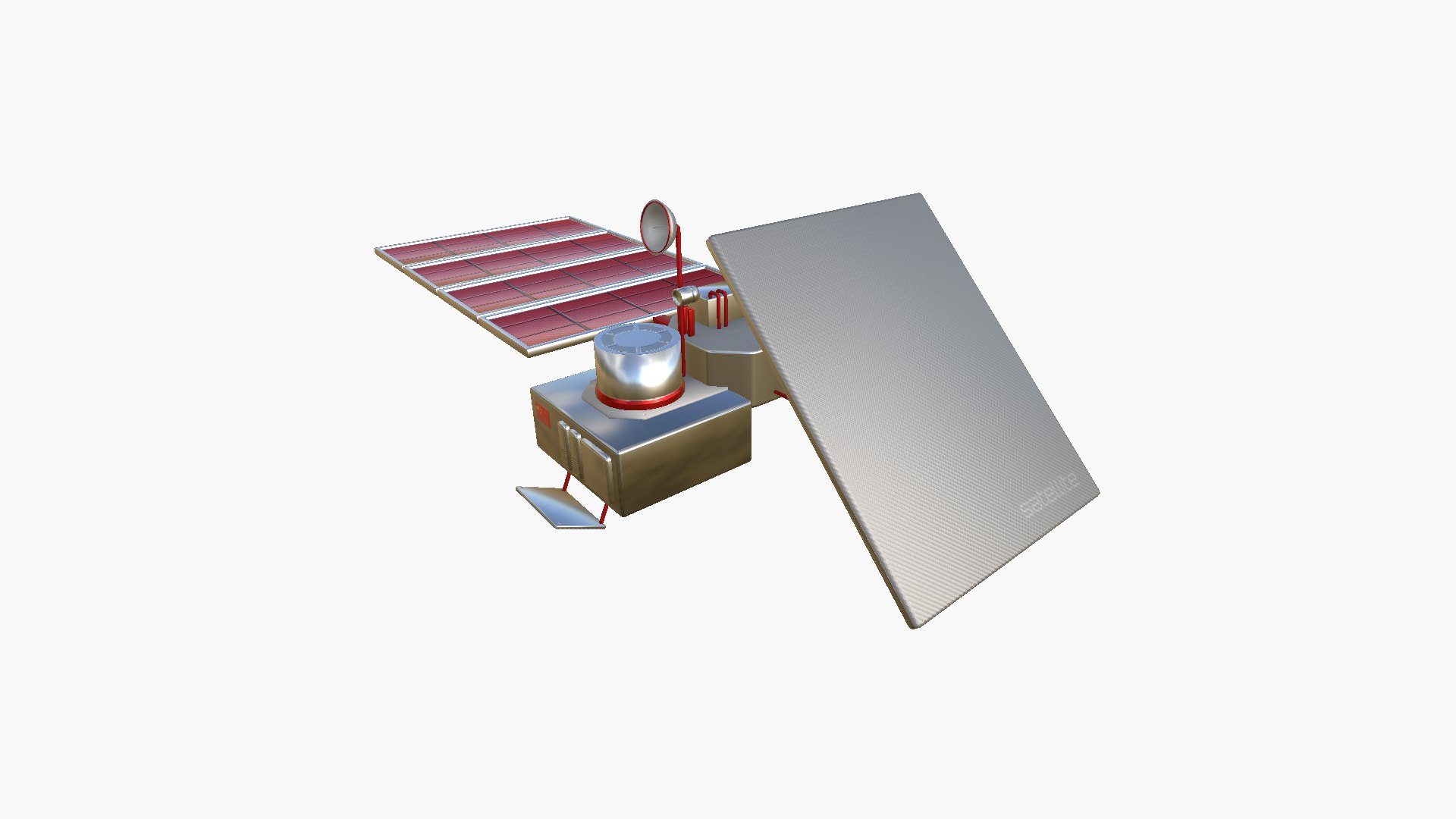 Satellite J10 China - SciFi Space Design 3D Model - TurboSquid 2228727