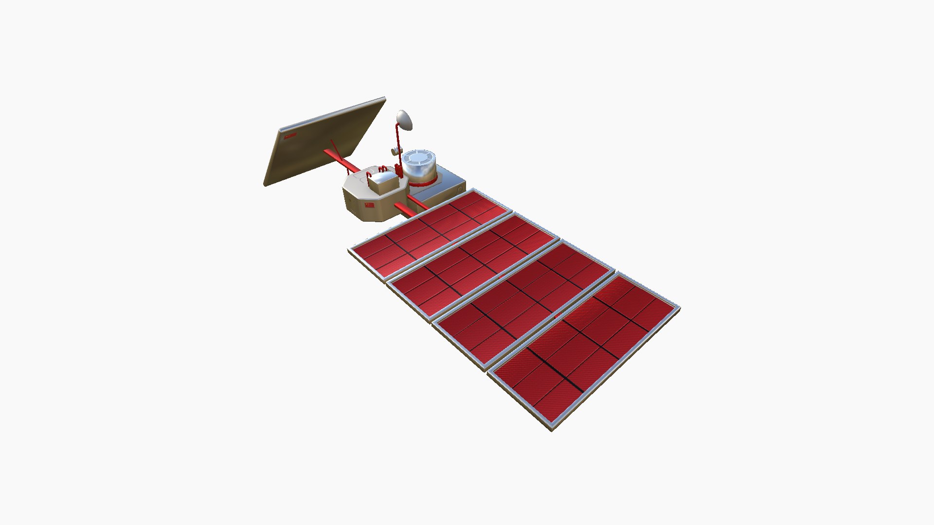 Satellite J10 China - SciFi Space Design 3D Model - TurboSquid 2228727