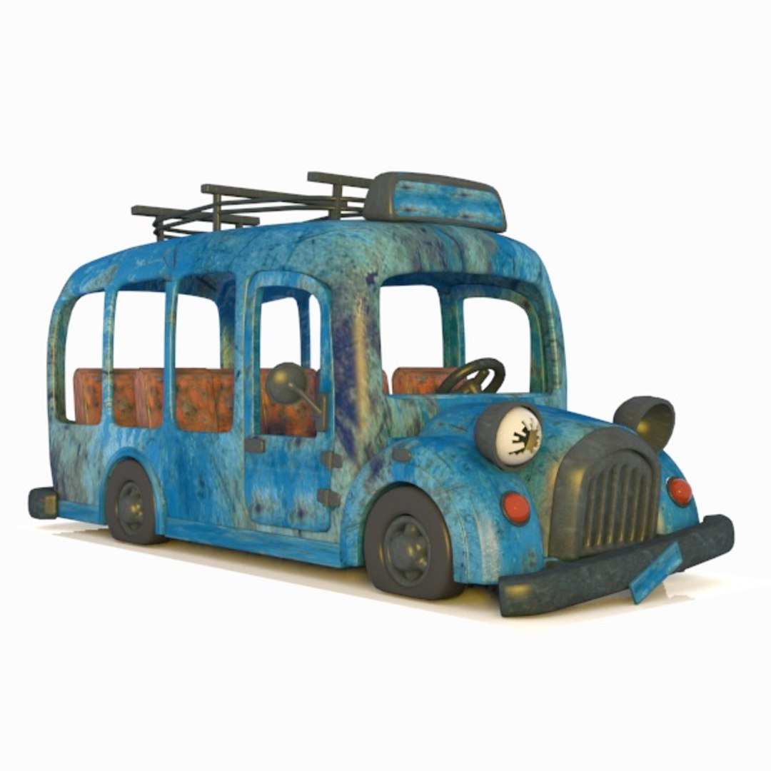 Wrecked Minibus Bus 3D Model - TurboSquid 1514880