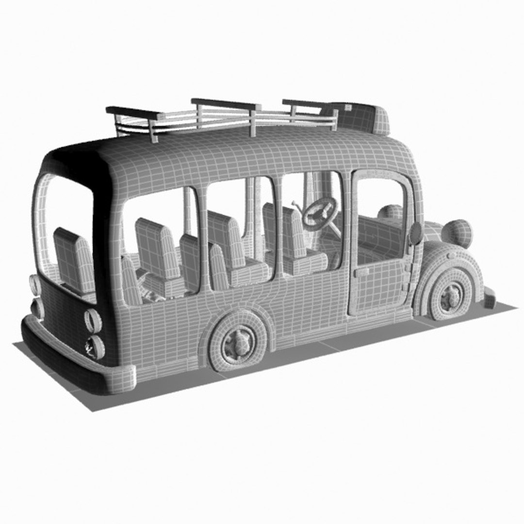 Wrecked Minibus Bus 3D Model - TurboSquid 1514880