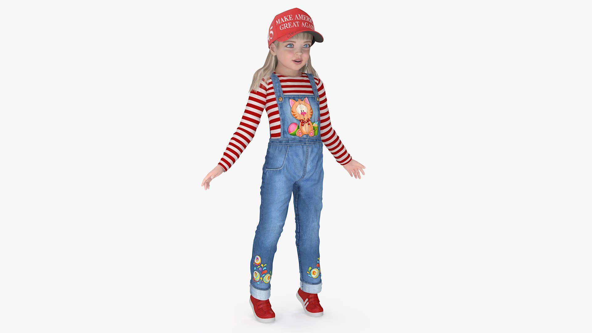 3D People Wearing Trump Hat Collection 2 - TurboSquid 2459351