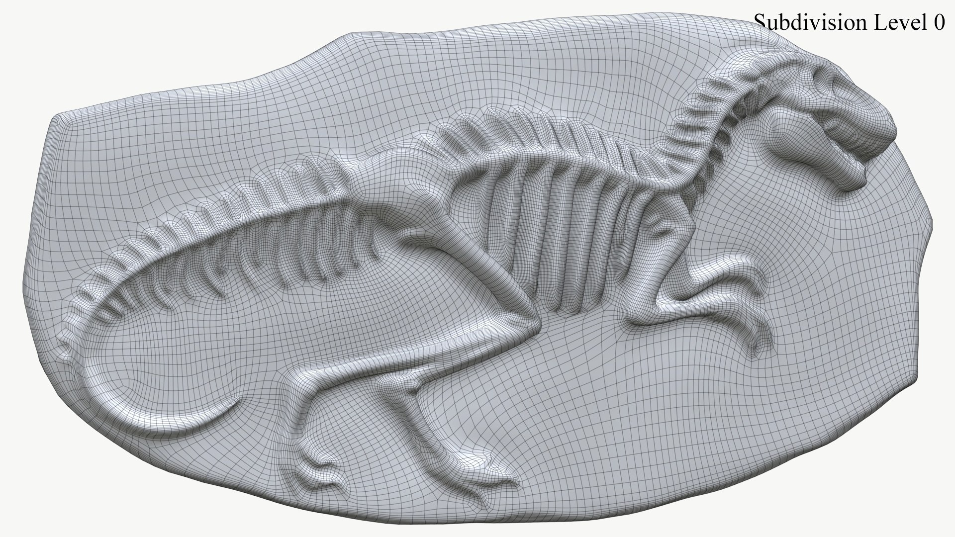 3D Dinosaur Fossil Textured 001 - TurboSquid 2293552