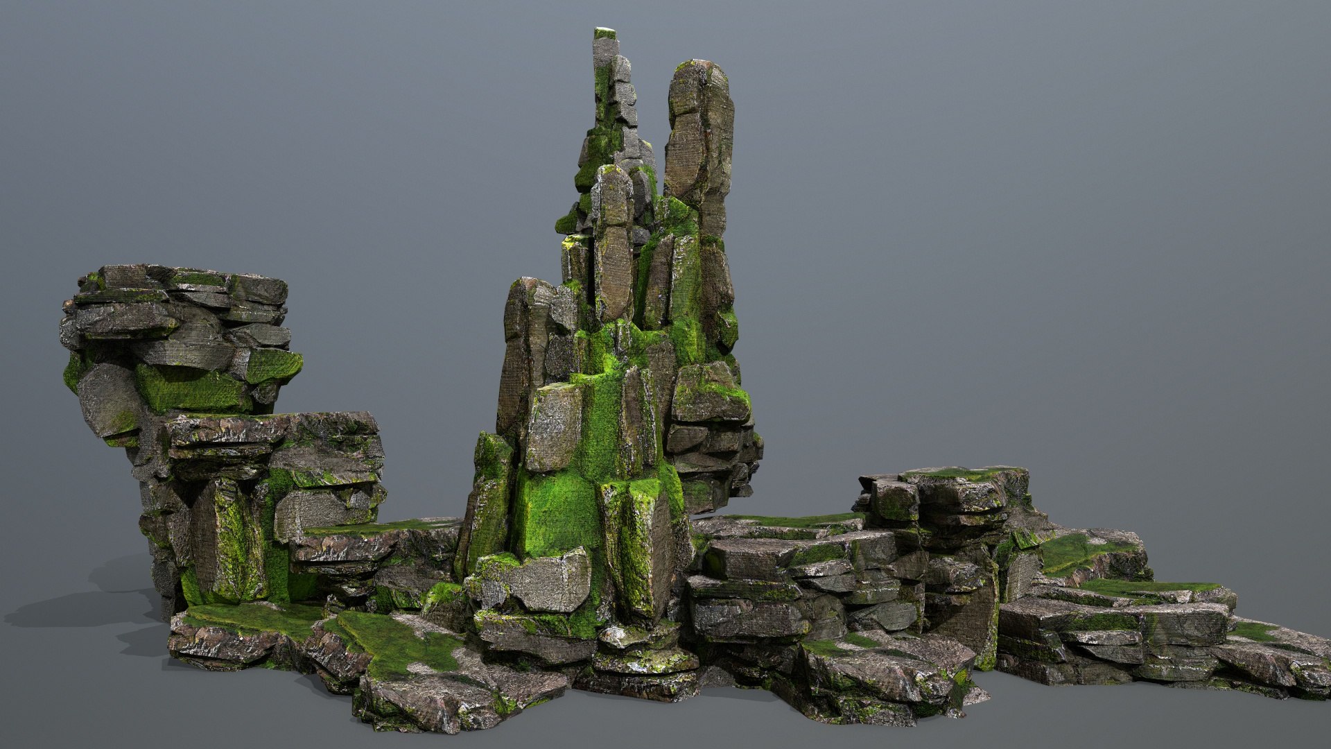 3D Cliff Rocks Model - TurboSquid 2255778