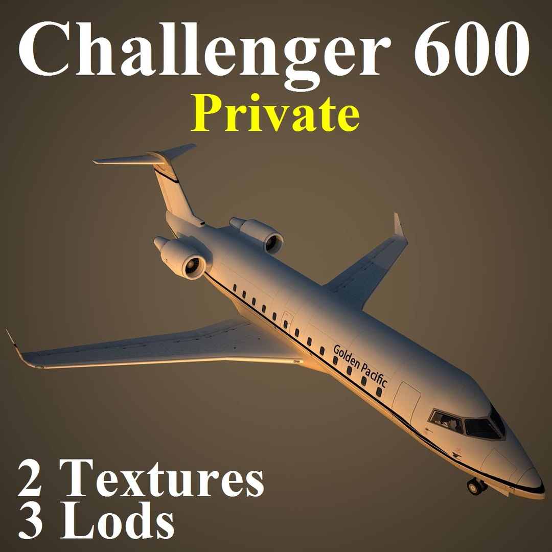 3d Max Bombardier Challenger Pvt