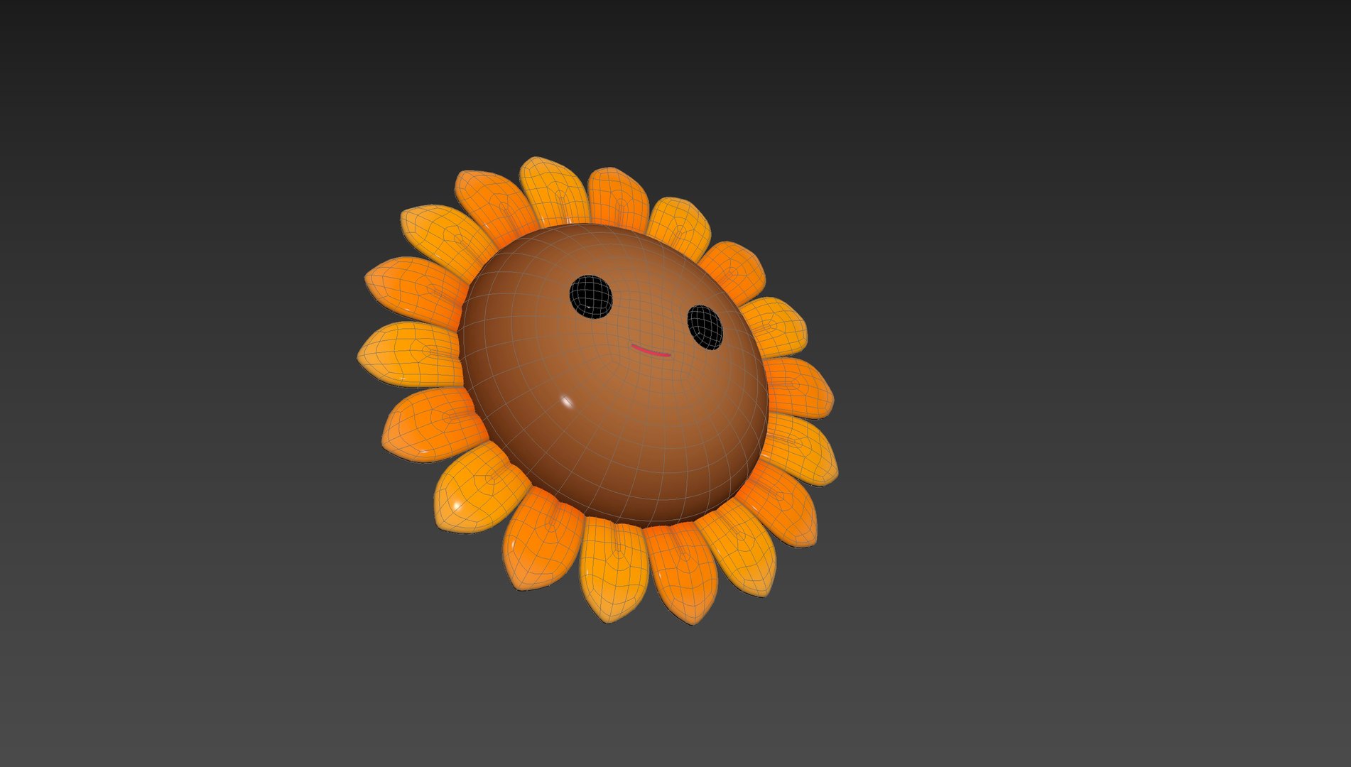 3D Character227 Cartoon Sunflower Model - TurboSquid 2030656
