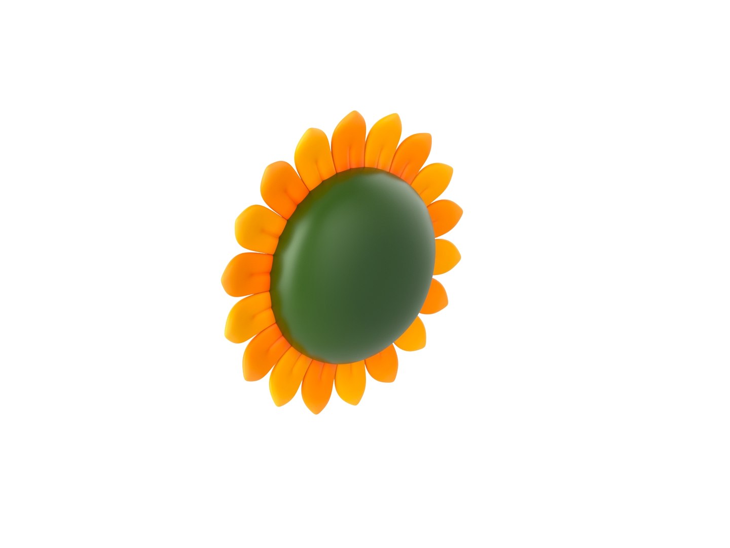 3D Character227 Cartoon Sunflower Model - TurboSquid 2030656