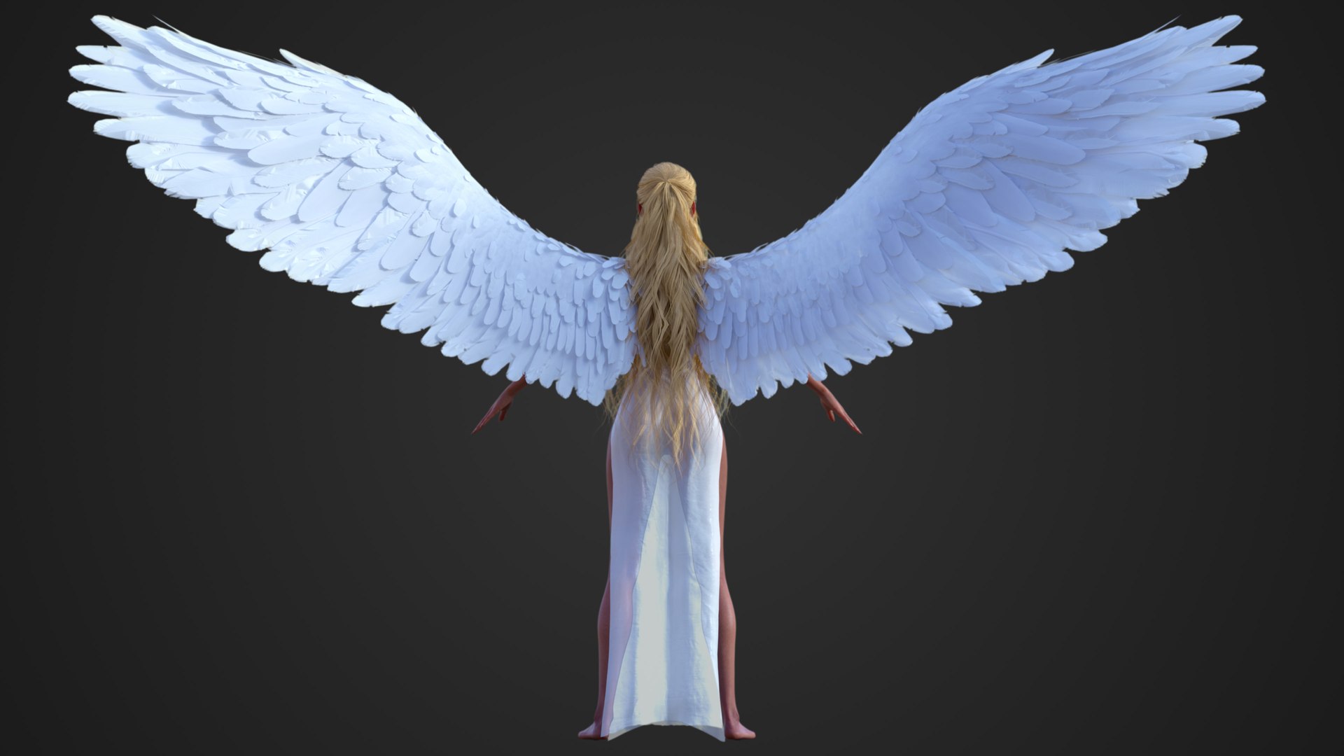 Female Angel Girl Model - TurboSquid 2270896