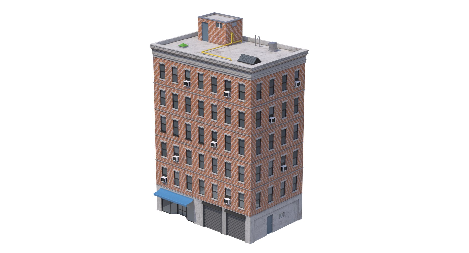 Apartment Buildings 3D Model - TurboSquid 2418344