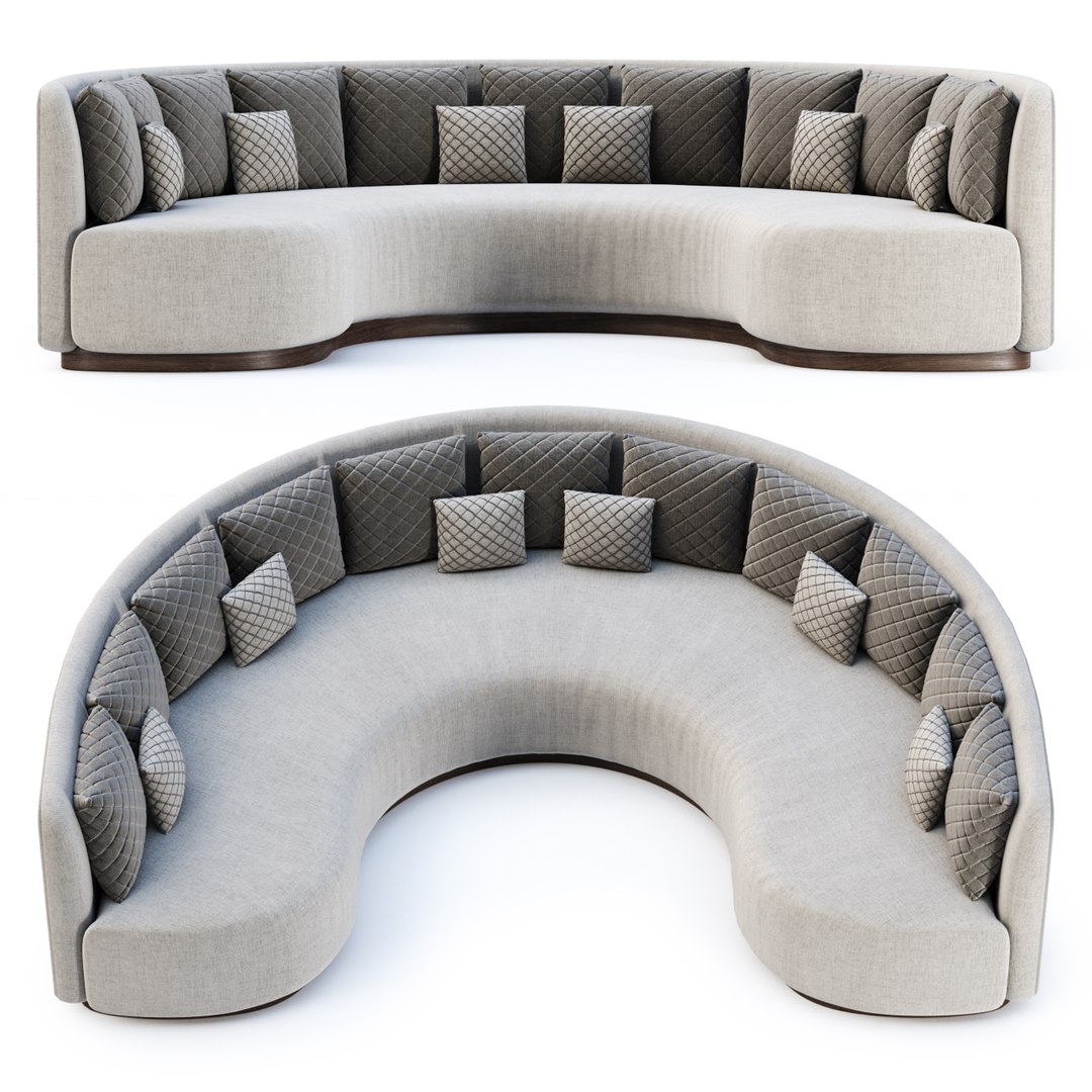 3D модель Stefa round restaurant sofa SC77 by Bpoint Design ...