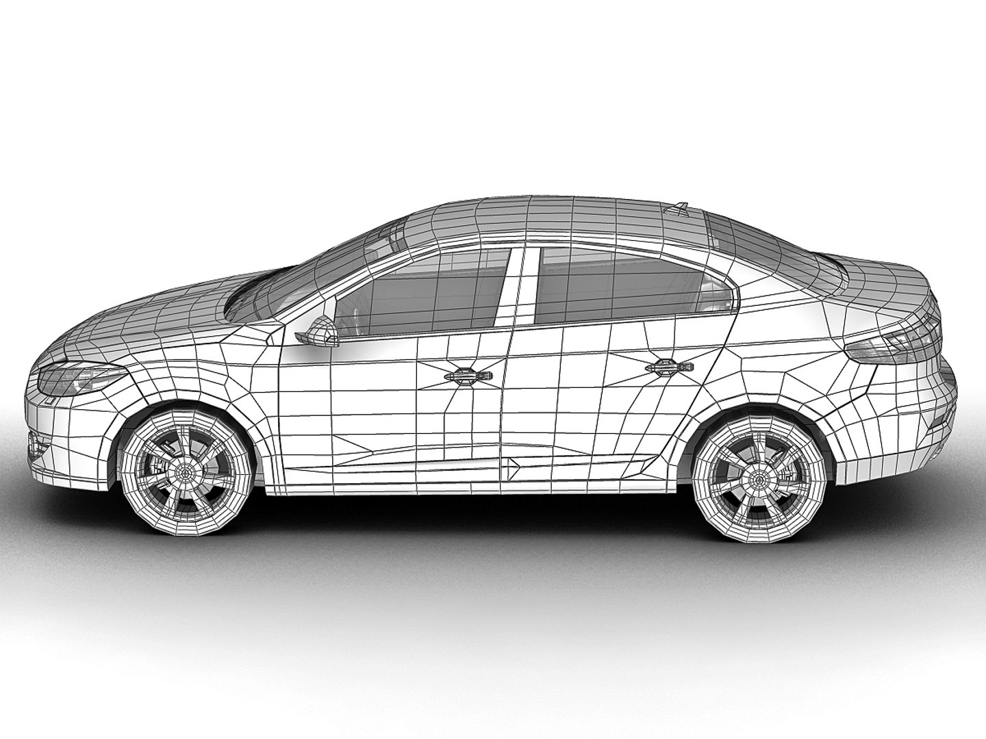 3d Model Renault Fluence