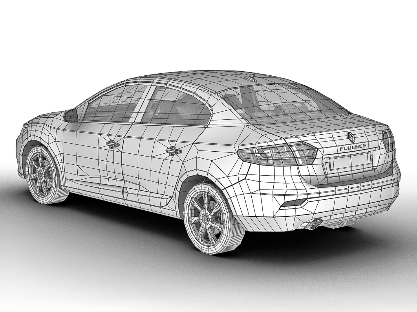 3d Model Renault Fluence