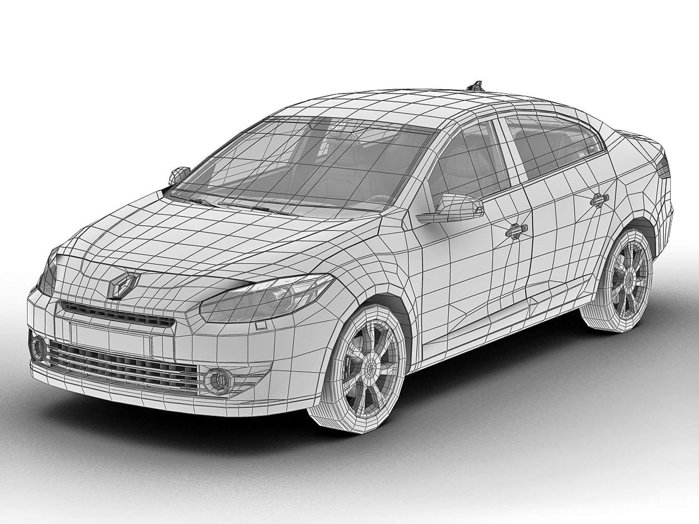 3d Model Renault Fluence