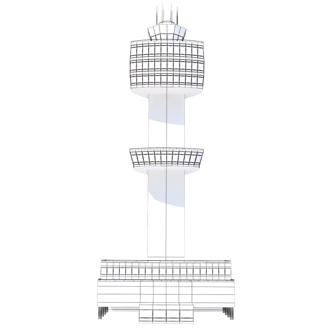 Jfk Airport Control Tower 3D Model - TurboSquid 1523020