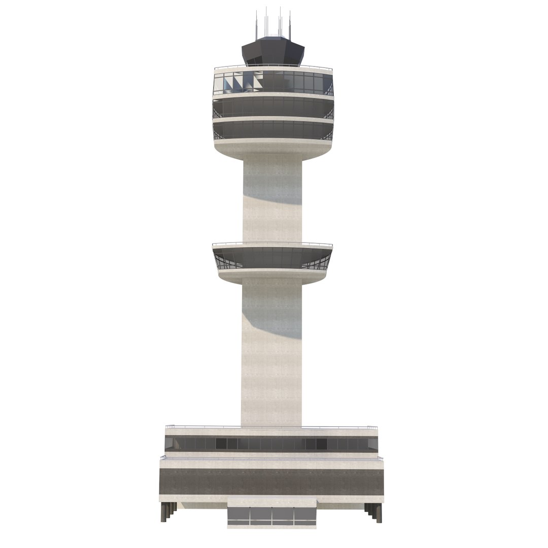 Jfk Airport Control Tower 3D Model - TurboSquid 1523020