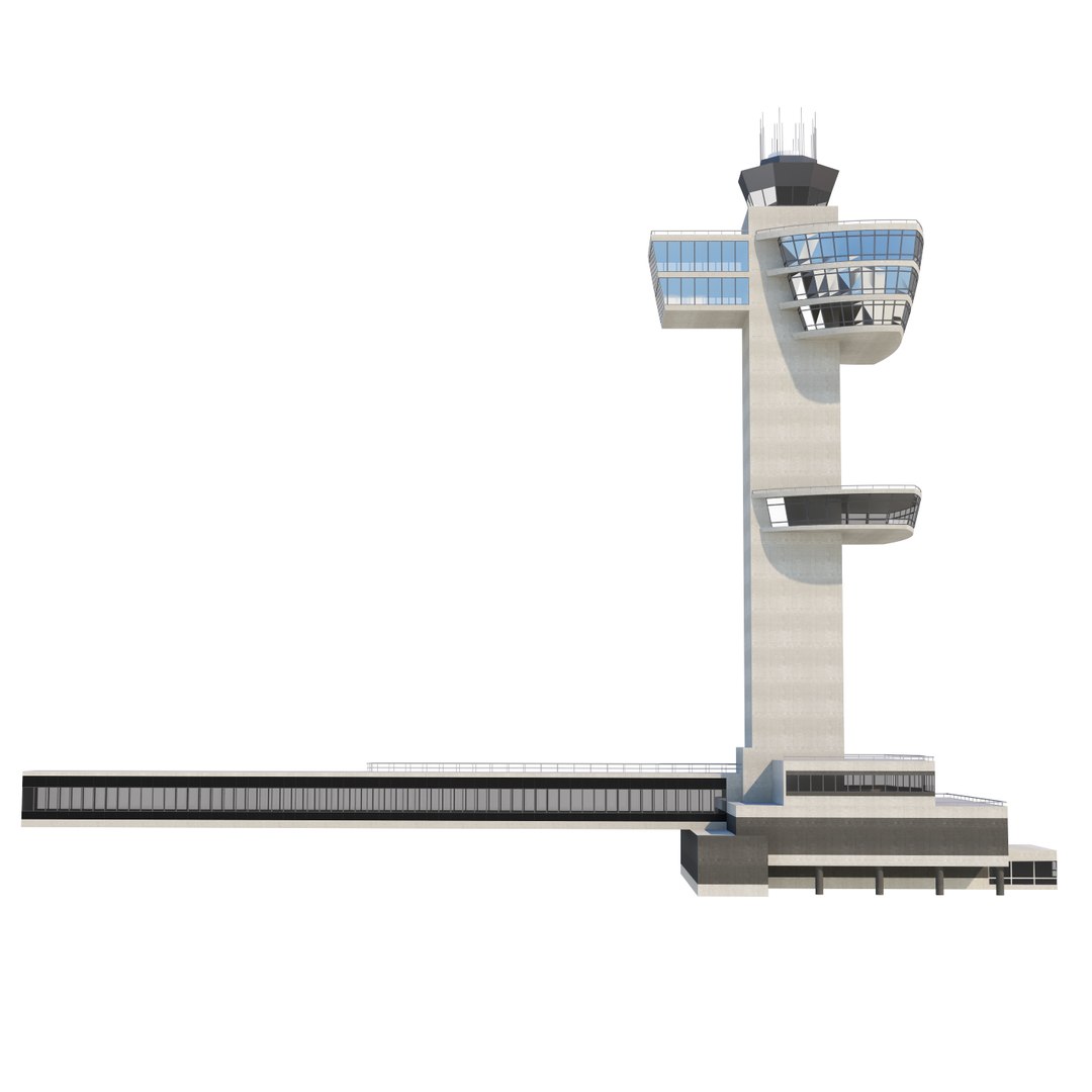 Jfk Airport Control Tower 3D Model - TurboSquid 1523020
