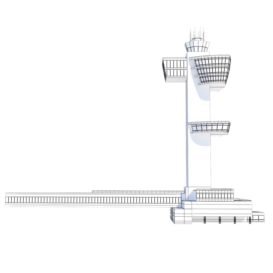 Air Traffic Control Tower Drawing