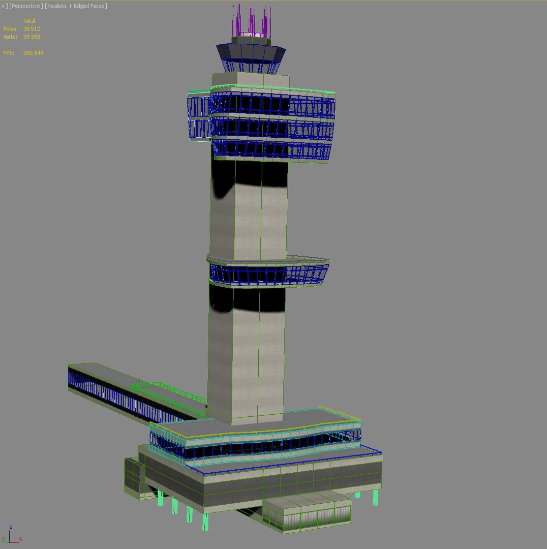 Jfk Airport Control Tower 3D Model - TurboSquid 1523020