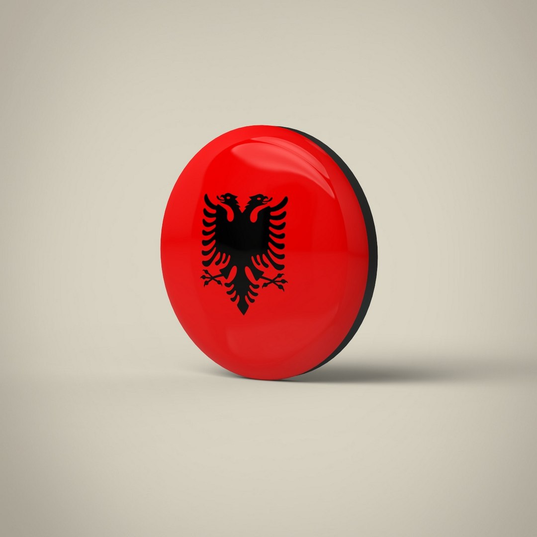 Albania Badge Model - TurboSquid 1965294