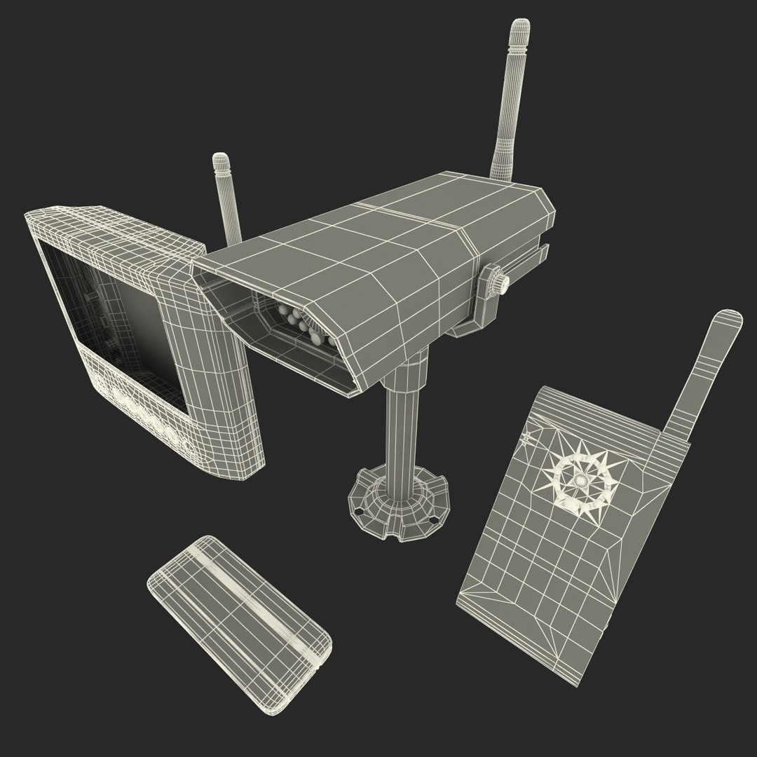 3d Model Of Wireless Surveillance Uniden Udw20055