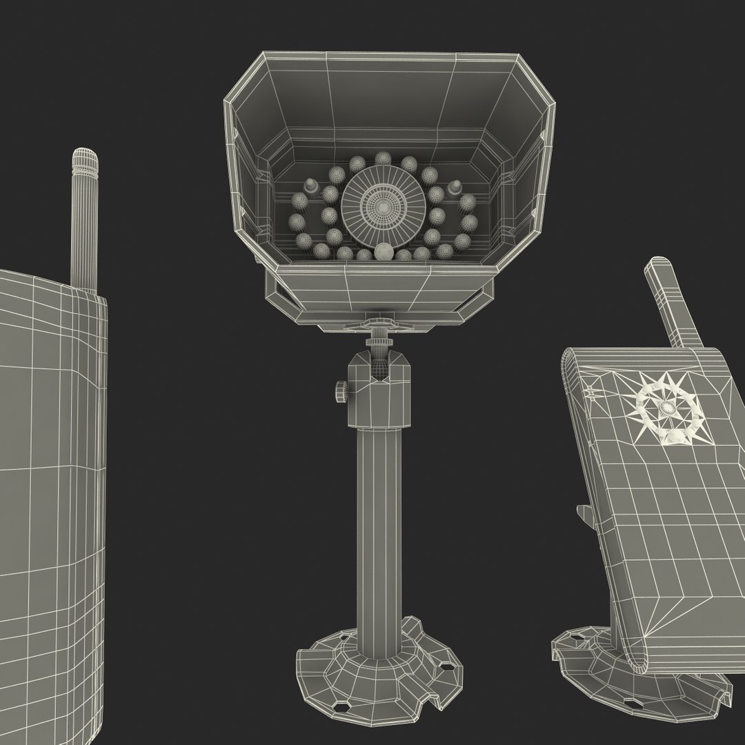 3d Model Of Wireless Surveillance Uniden Udw20055