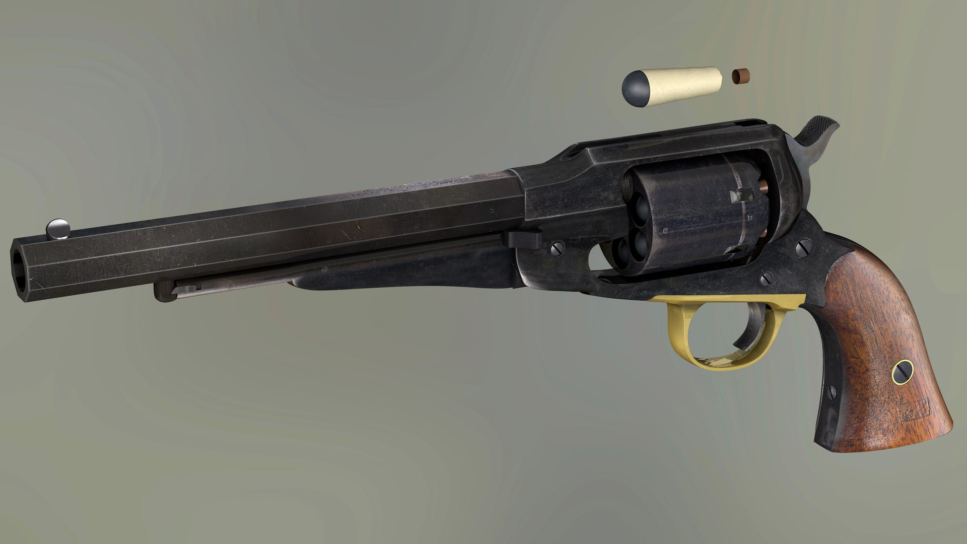 3D Remington 1858 Model - TurboSquid 1441360