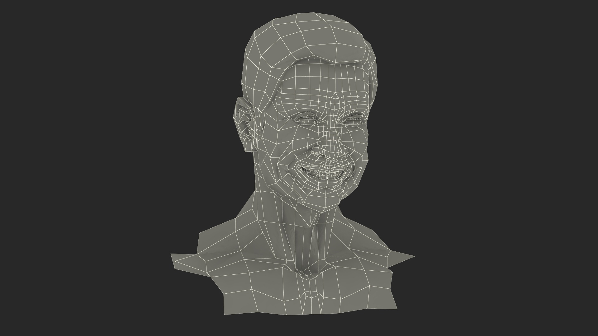 3D Chinese Elderly Man Head Smiling - TurboSquid 2121443