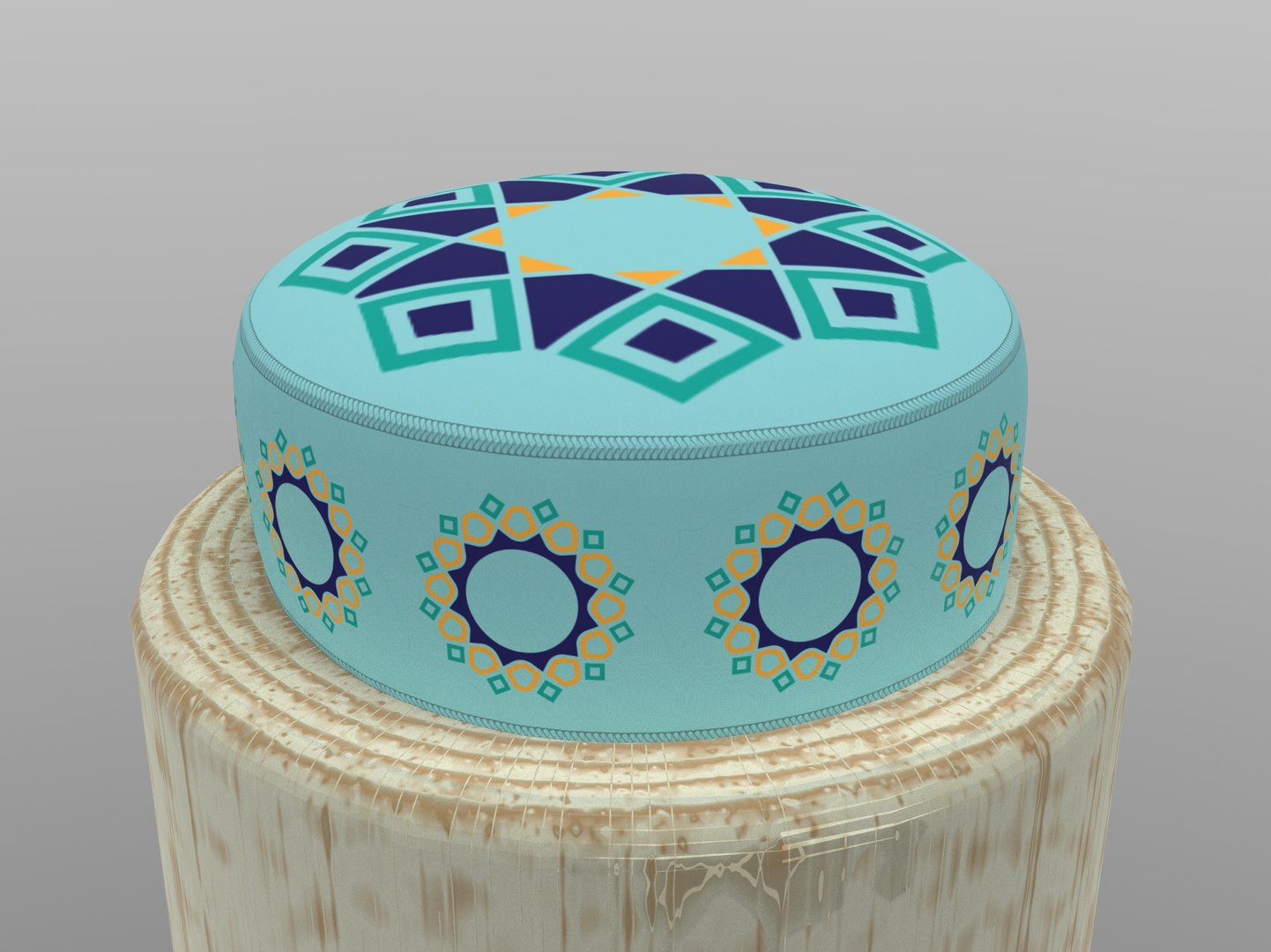 Islamic Cap OBJ 3D Model - TurboSquid 1826880