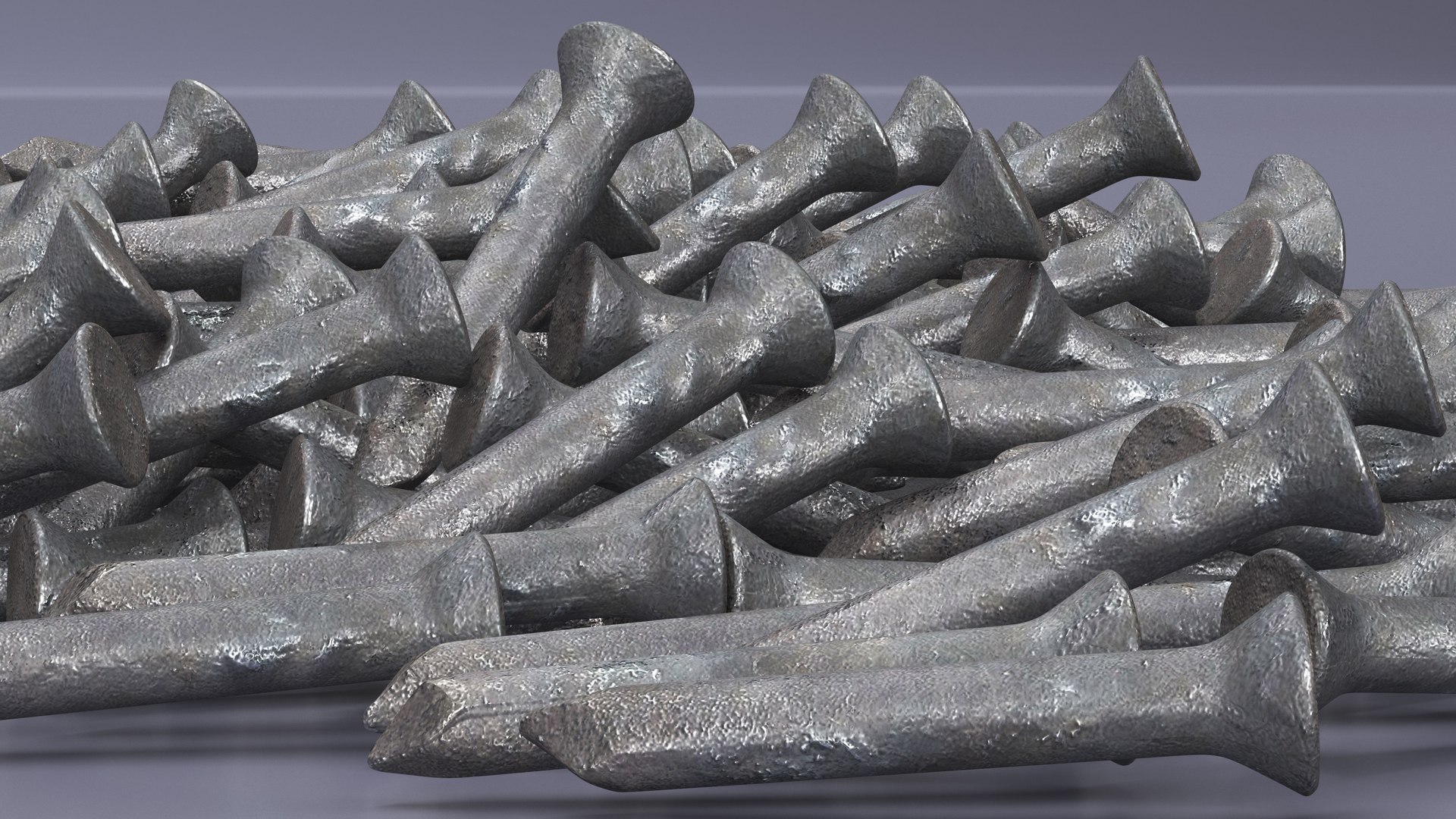 3D Masonry Nails Old - TurboSquid 2061175