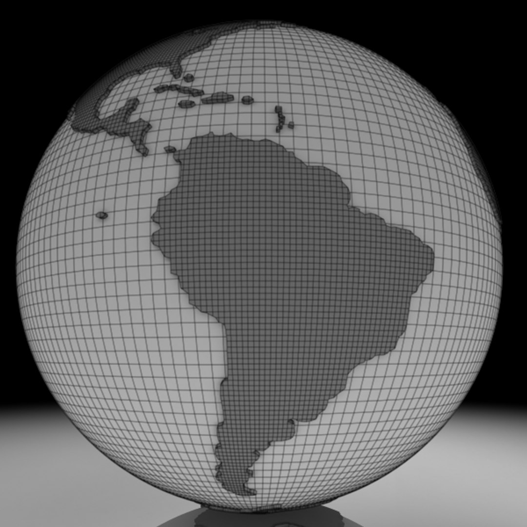 globe earth planet 3d model