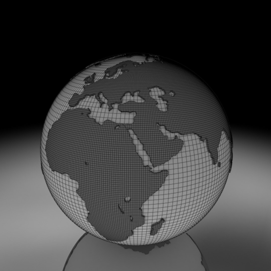 globe earth planet 3d model